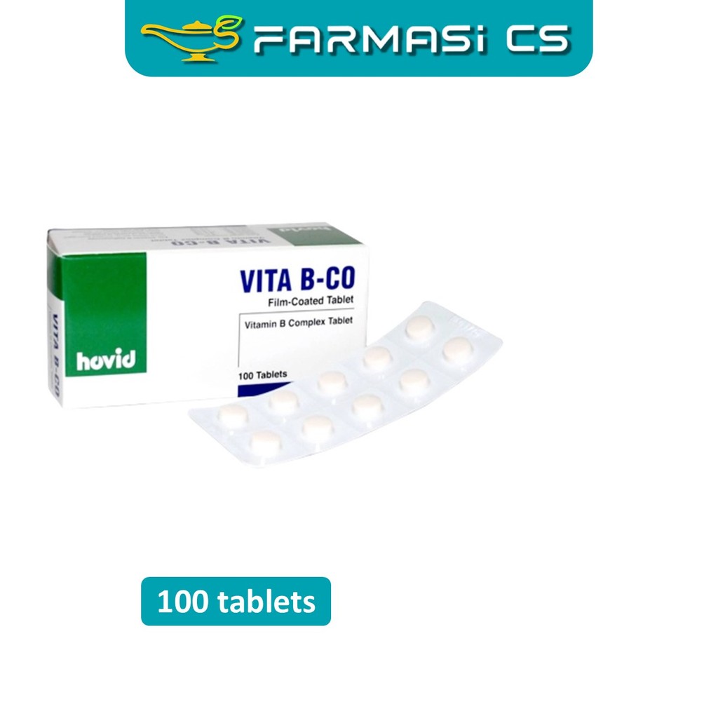 Hovid Vita B-CO 10x10s 100 Tablets ( Blister of 10 x 10's ) EXP:03/2027 ...