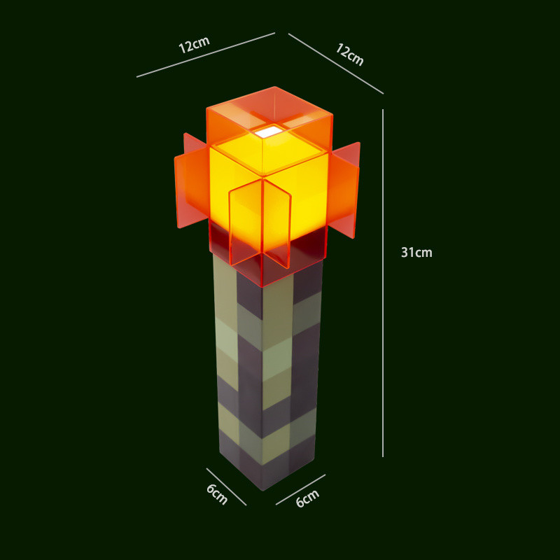 [Ready Stock] Minecraft Torch Night Light Game Merchandise MC Torch ...