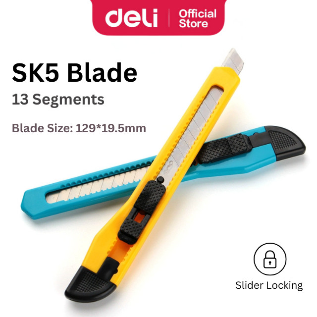 Deli Slide Lock Cutter Blade SK5 Alloy Blade Tajam Mata Pisau Tail Snap ...
