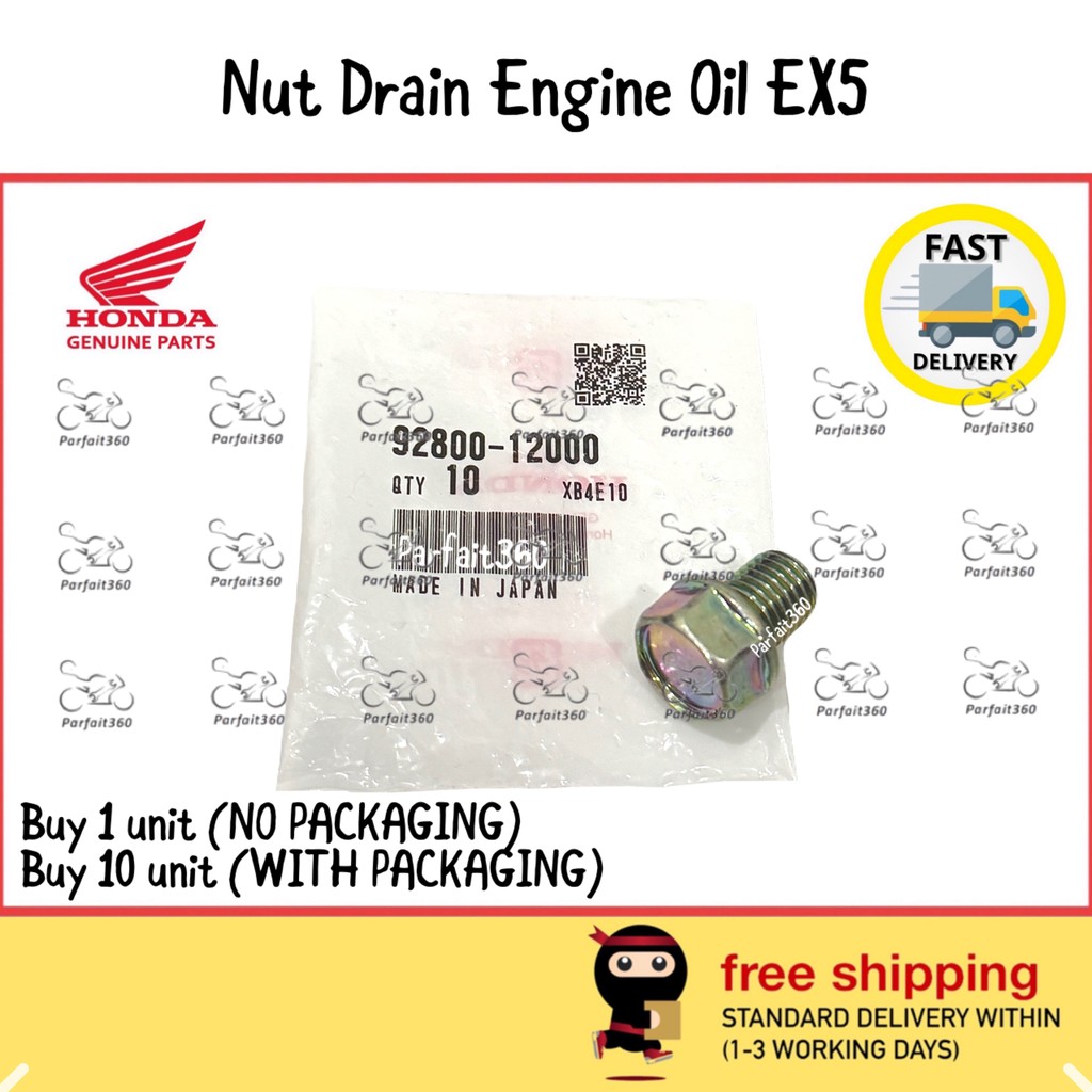 92800-12000 HONDA EX5 DREAM / POWER Bolt Flange 12mm Drain Plug Cock ...