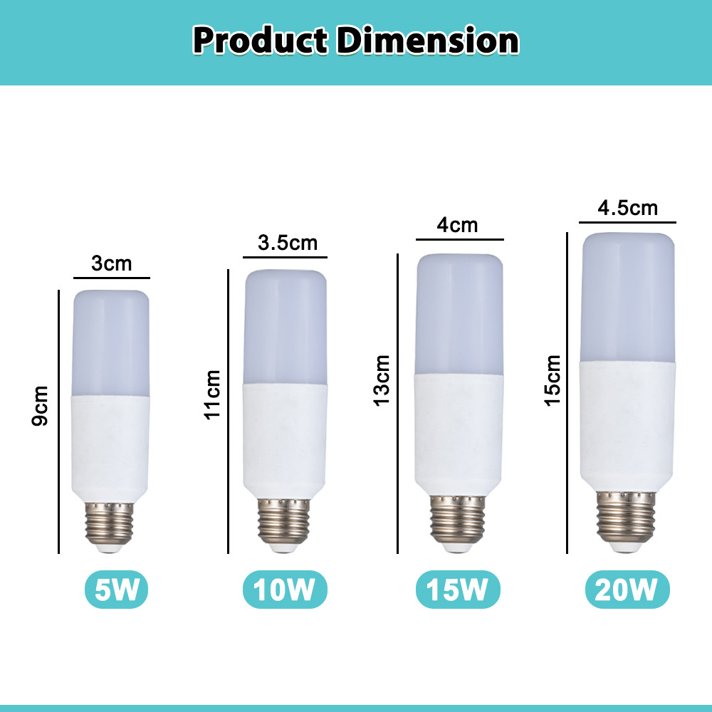 Borong365 LED Stick Bulb E27 Mentol Lampu LED Lampu Siling Light Bulb Daylight Warm Light 5W 10W ...