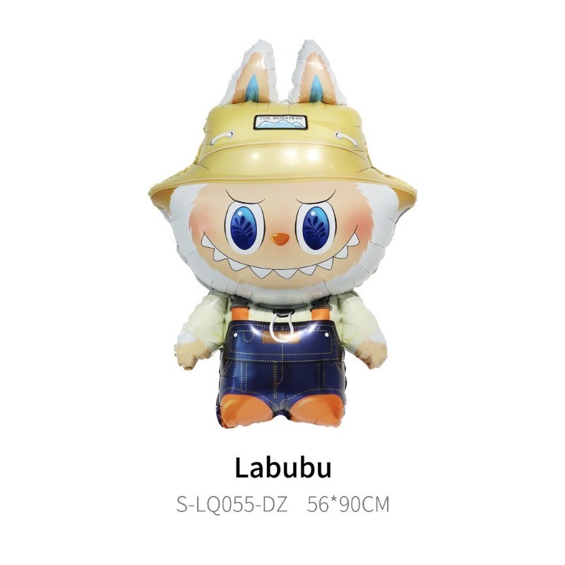 Labubu Foil Balloon Cute LABUBU Character Shaped Balloon Party Style ...
