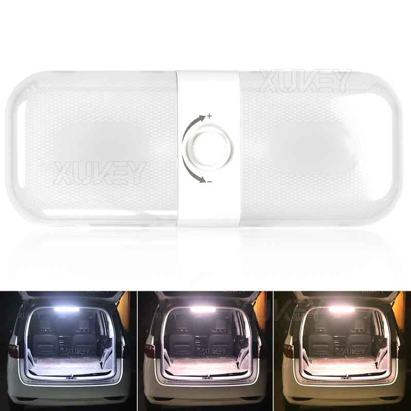 12-24v LED Interior Reading Double Dome Ceiling Light Cabin Roof Lamp ...