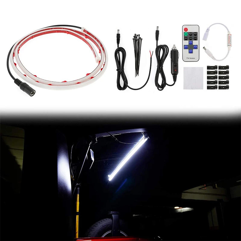 Rear Trunk Door Glass Lift LED Light Bar for Jeep Wrangler JK JKU JL ...