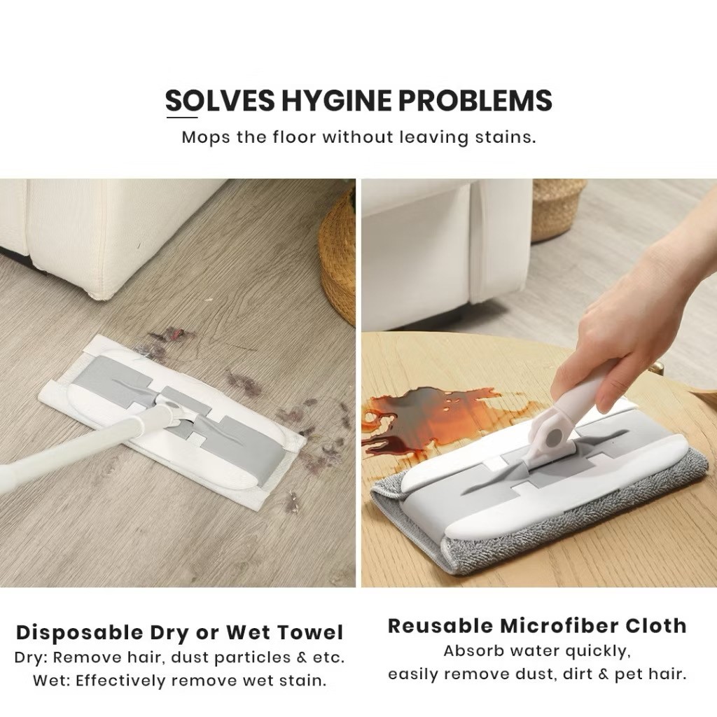 Electrostatic Mop Disposable Dry Wet Sheet Anti-bacterial Floor Wipes ...