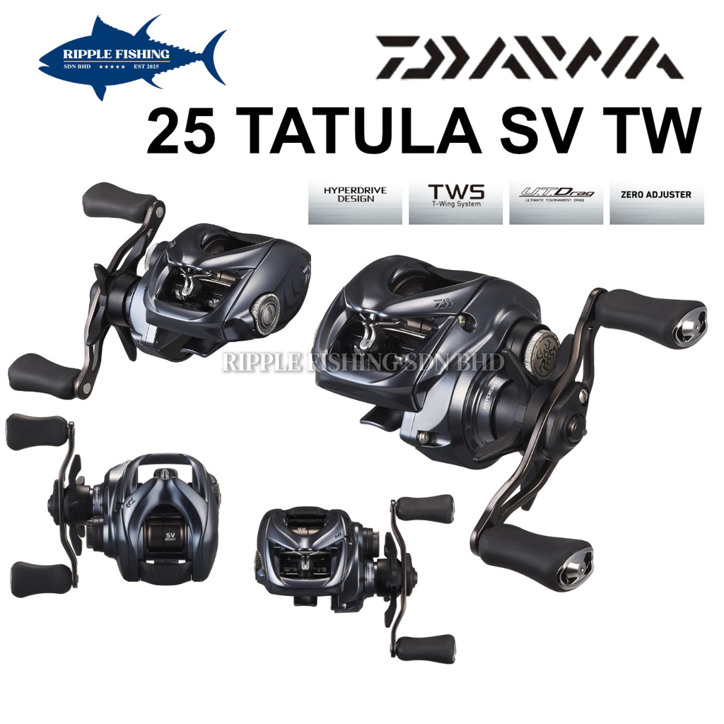 25 DAIWA fishing reel TATULA SV TW 100XHL 100HL 100L Baitcasting reel | Shopee Malaysia