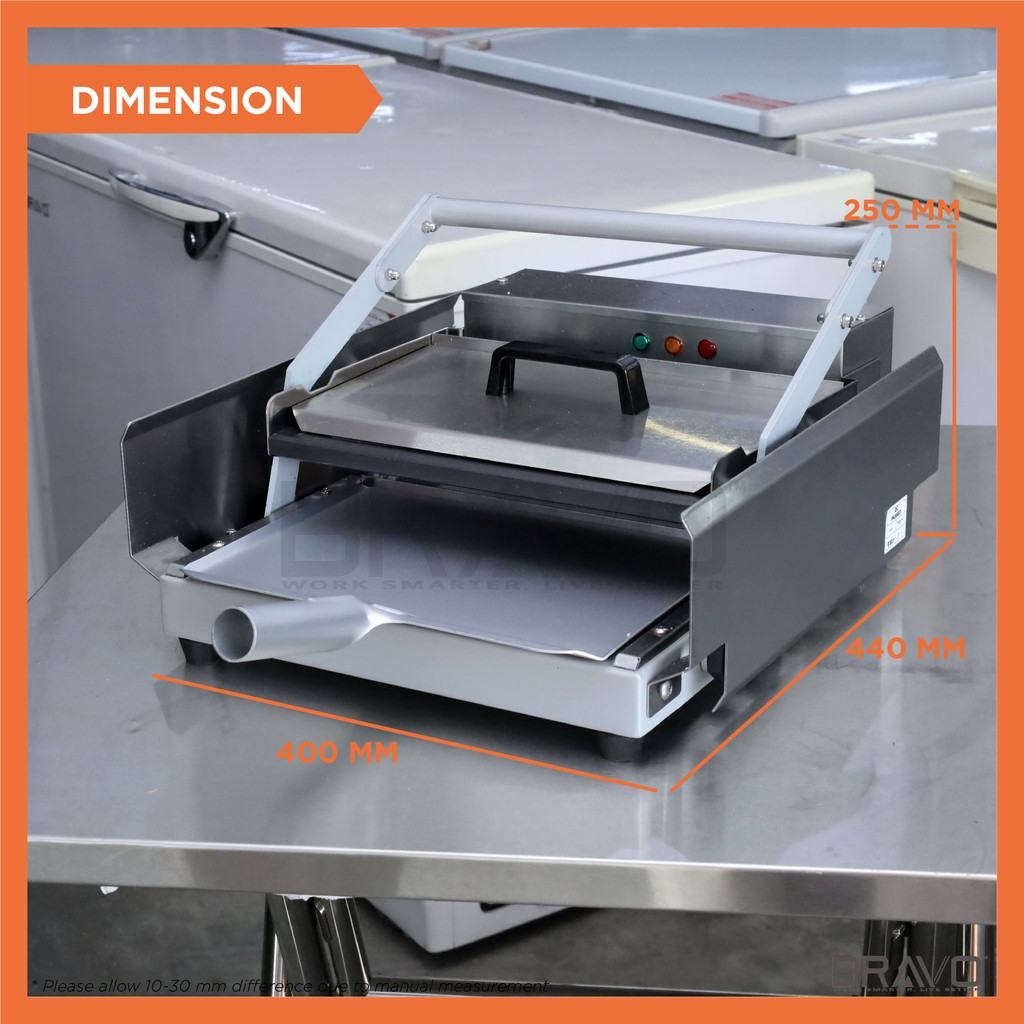 [SMALL] STAINLESS STEEL ELECTRICAL HAMBURGER BUN BAKING MACHINE | Mesin ...