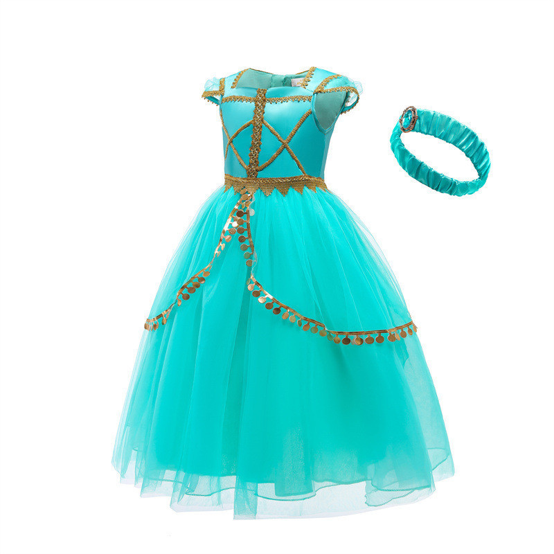 Disney Princess Dress Set for Kids Girl Halloween Performance Princess ...