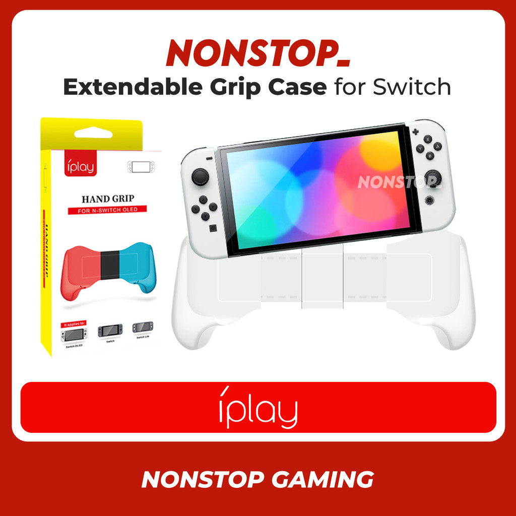 iPlay Nintendo Switch OLED Gaming Grip Handle Portable Comfortable Cover Case HBS-169 | Shopee ...