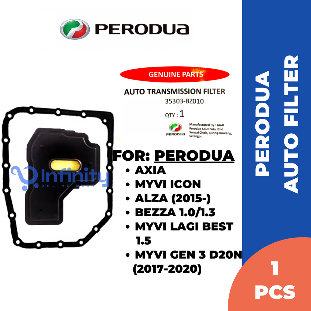 PERODUA Auto Transmission Filter with Gasket For Myvi Lagi Best/ Myvi ...