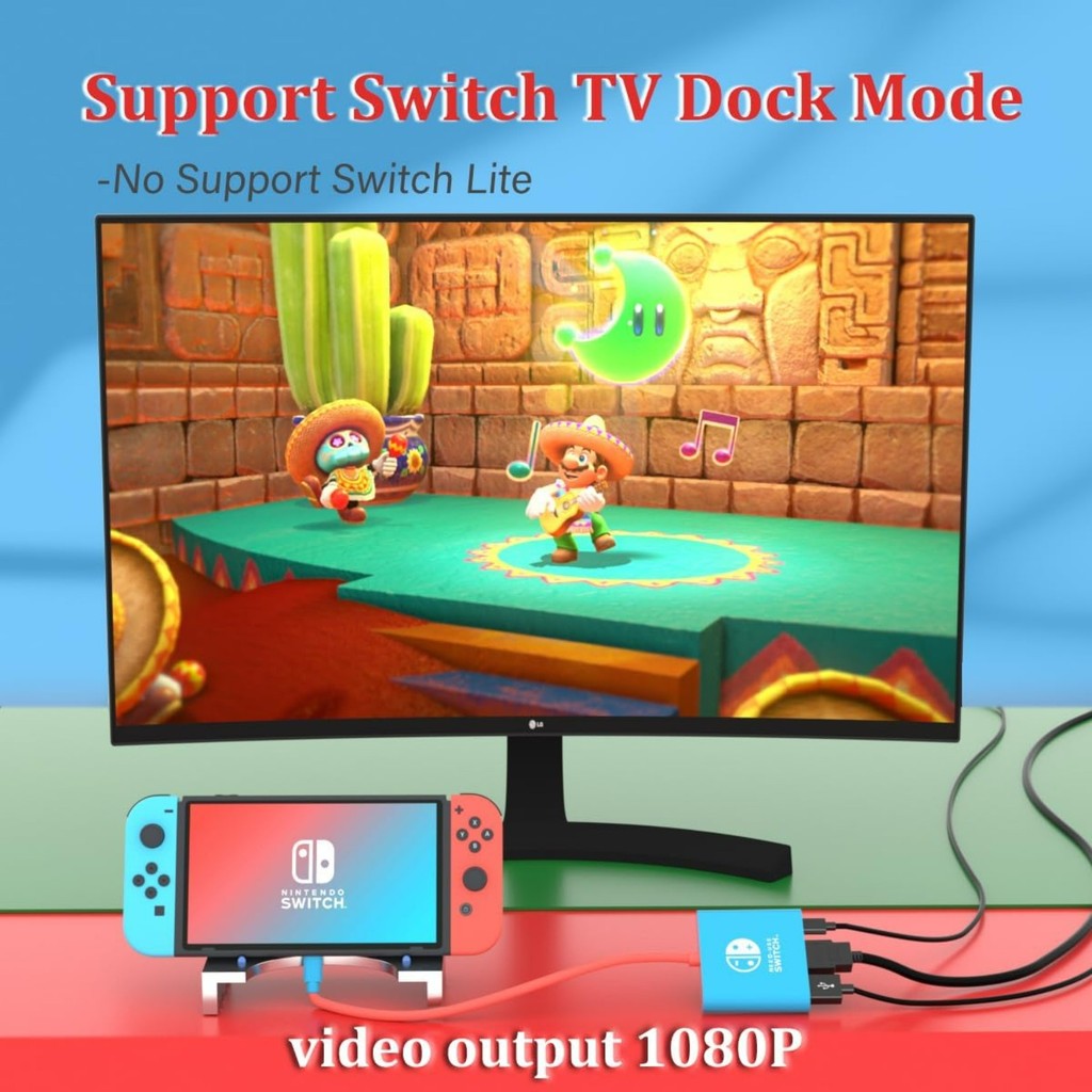 Switch Dock for Nintendo Switch TV Adapter Portable Switch Docking ...