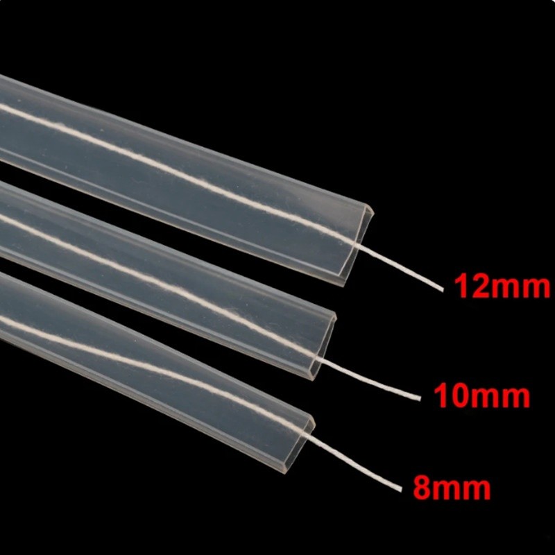 2m/5m Meters 8MM/10MM/12MM Silicone Tube Waterproof IP67 for SMD5050 ...