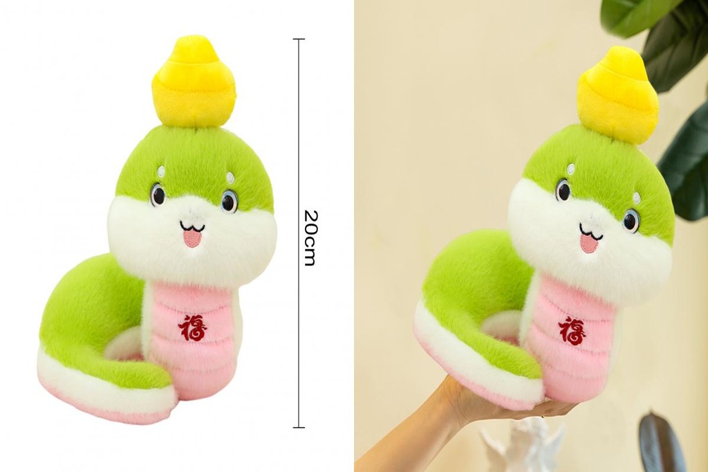 Yuxihon| Snake Plush Toy for Bedroom Stuffed Snake Decoration 2025 Year ...