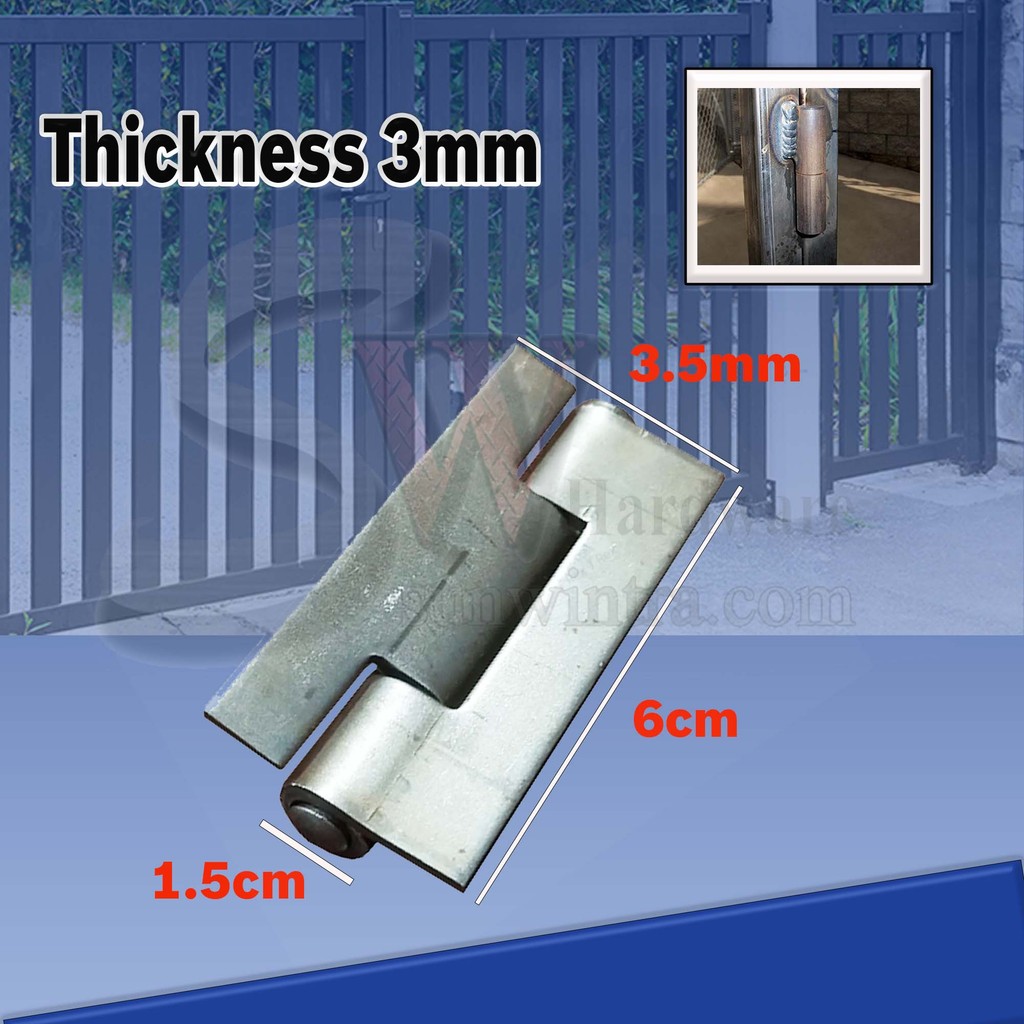 2.0MM /3.0MM Welding Hinges Ensel Welding Pintu Butterfly Welding ...