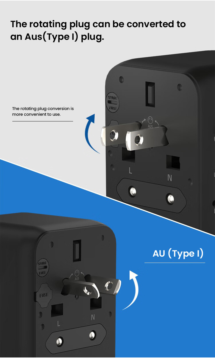 Philips Travel Adapter Plug 15W Global Universal British Standard ...