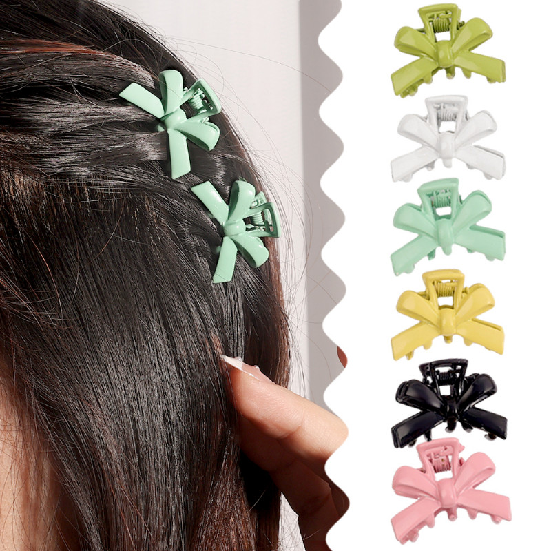 2Pcs Girls Full Diamond Bowknot Mini Hair Clip - Explosion Hair Clamp ...