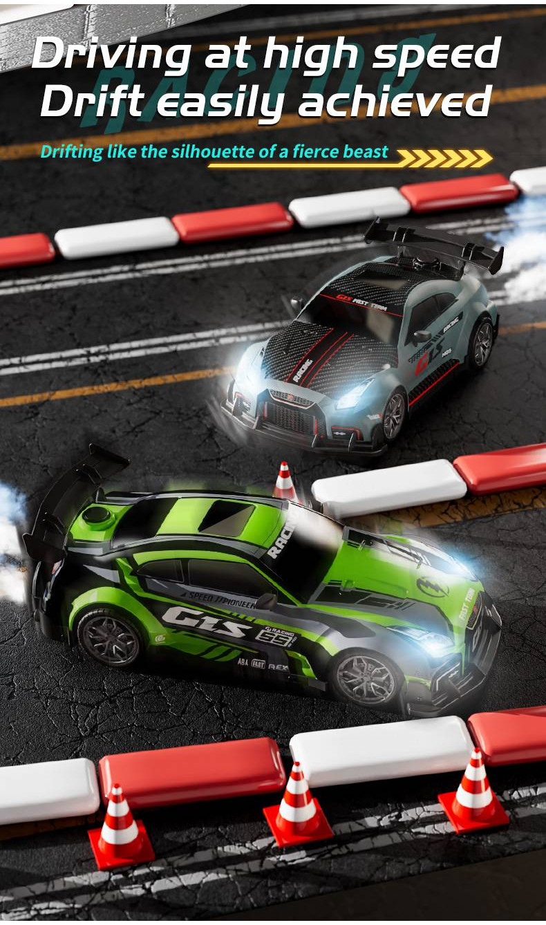 1/16 4WD RC Spray Drift Racing GT Car Remote Control Sport Car High ...