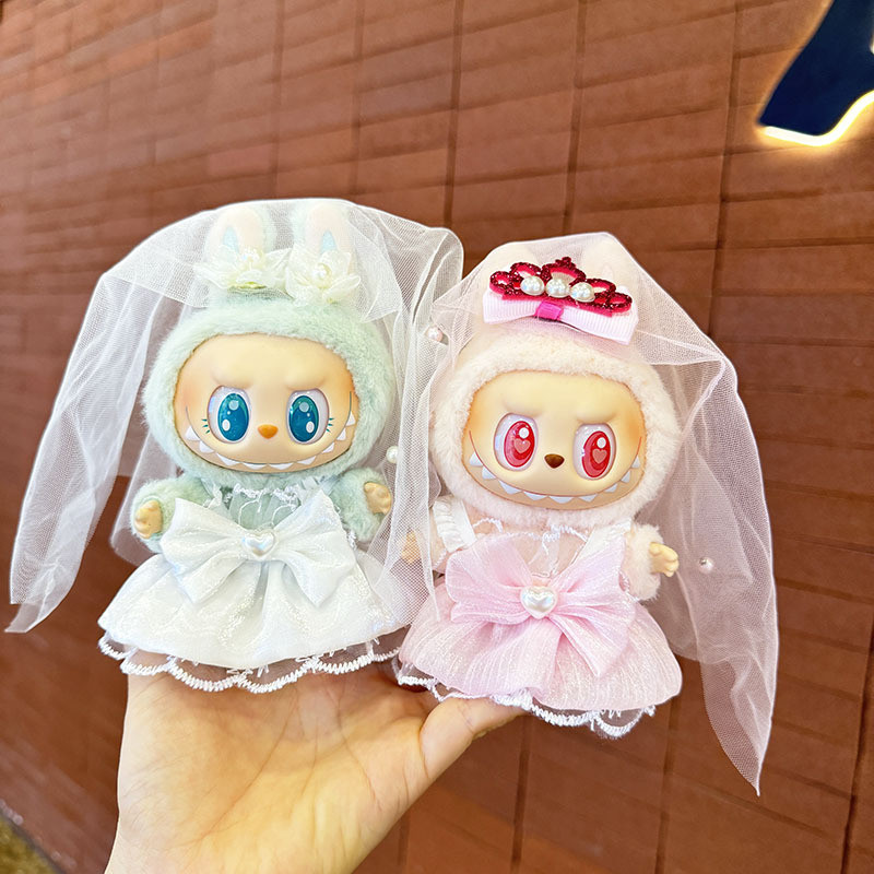 Have A Seat Labubu Wedding Dress Black Suit for Labubu V1 V2 | Shopee ...