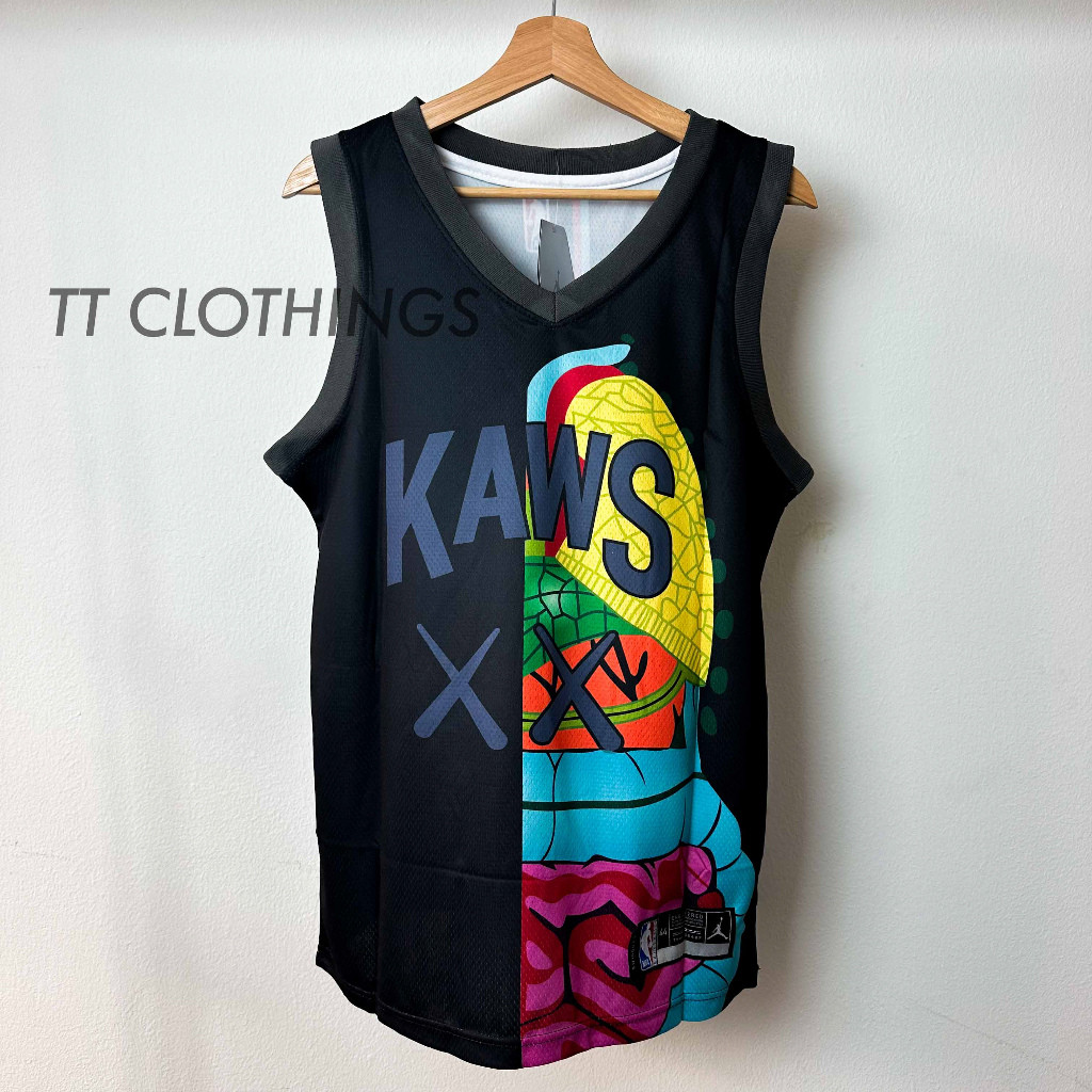 [CNY PROMO!] Kaws X Michael Jordan #23 Black Collab NBA Basketball ...