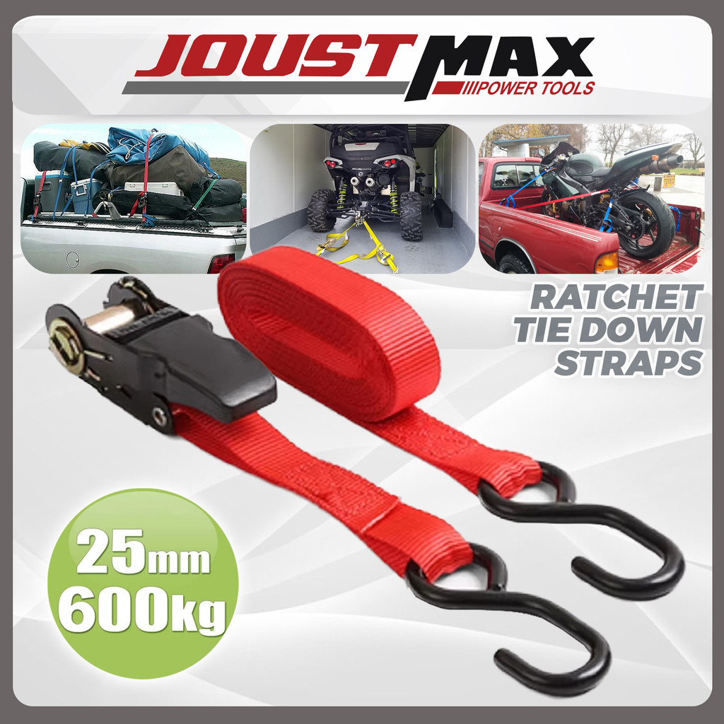 1PCS X 1" X 15' Ratchet Tie Down Straps Heavy Duty Truck Cargo Strap ...