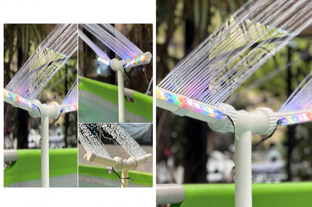 Adjustable Pool Fountain Jet Height Pool Fountain with Ground Insert ...