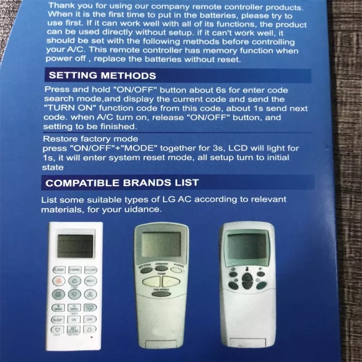 LG smart air conditioner remote control, LG air conditioner remote ...