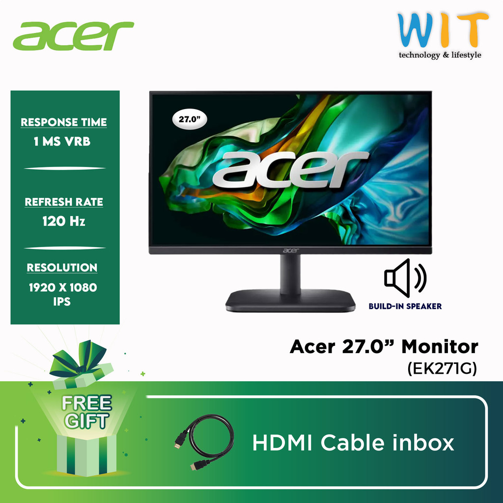 Acer EK221Q / EK241YG / EK251QG /EK271G Monitor - 21.5"--27" /1ms(VRB ...