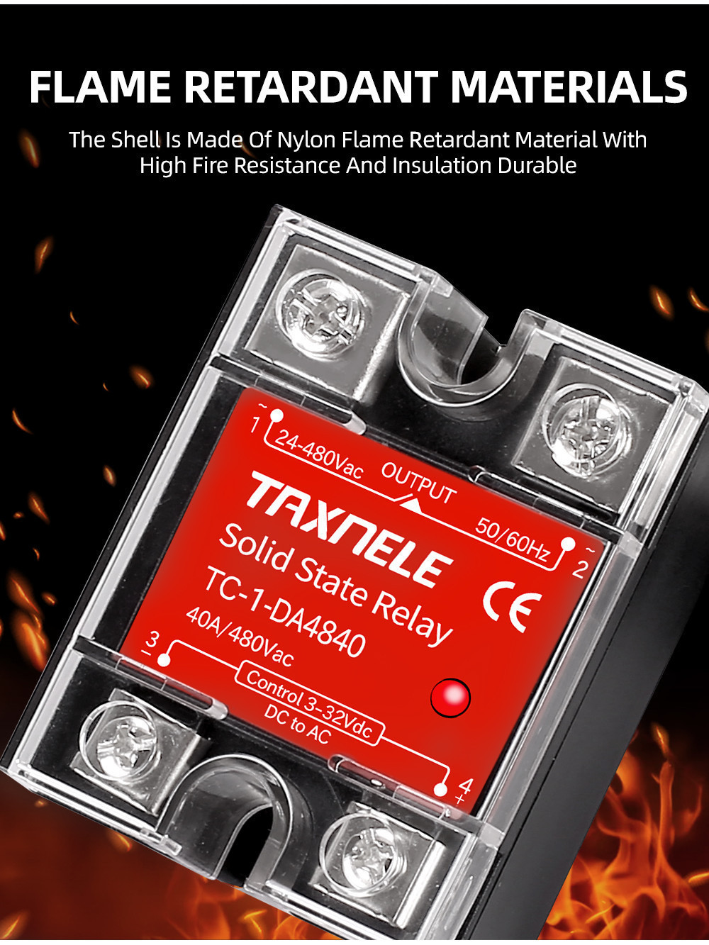 TAXNELE SSR 10A 25A 40A DD DA AA Solid State Relay Module for PID ...