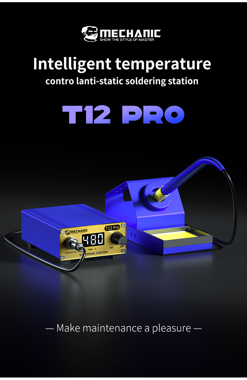 MECHANIC T12 PRO Soldering Station Fast Heating Thermostatic 72W ...