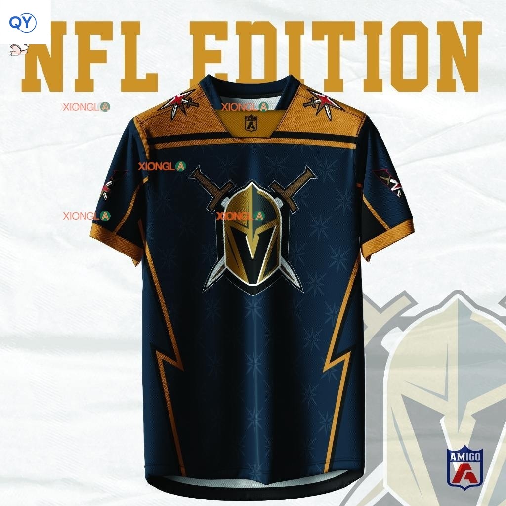 NFL Sublimation Microfiber Jersey tshirt Design GOLDEN KNIGHT baju ...