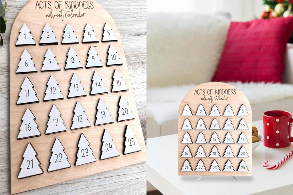 Good Deeds Advent Calendar Intricate Design Advent Calendar Wooden ...