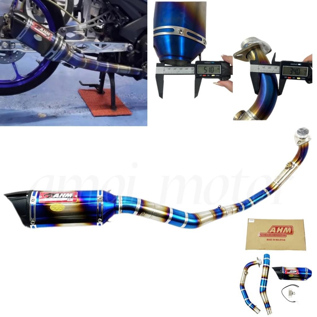 RS150 RSX150 V1 V2 V3 32MM-51MM RACING EXHAUST MUFFLER PIPE MANIFOLD RS150R RS RSX MUFFLER BOX ...