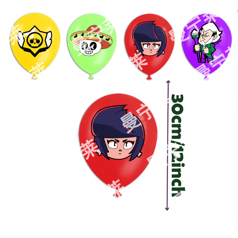 Brawl Stars Themed Decoration Birthday Party Banner Balloon Caketopper ...