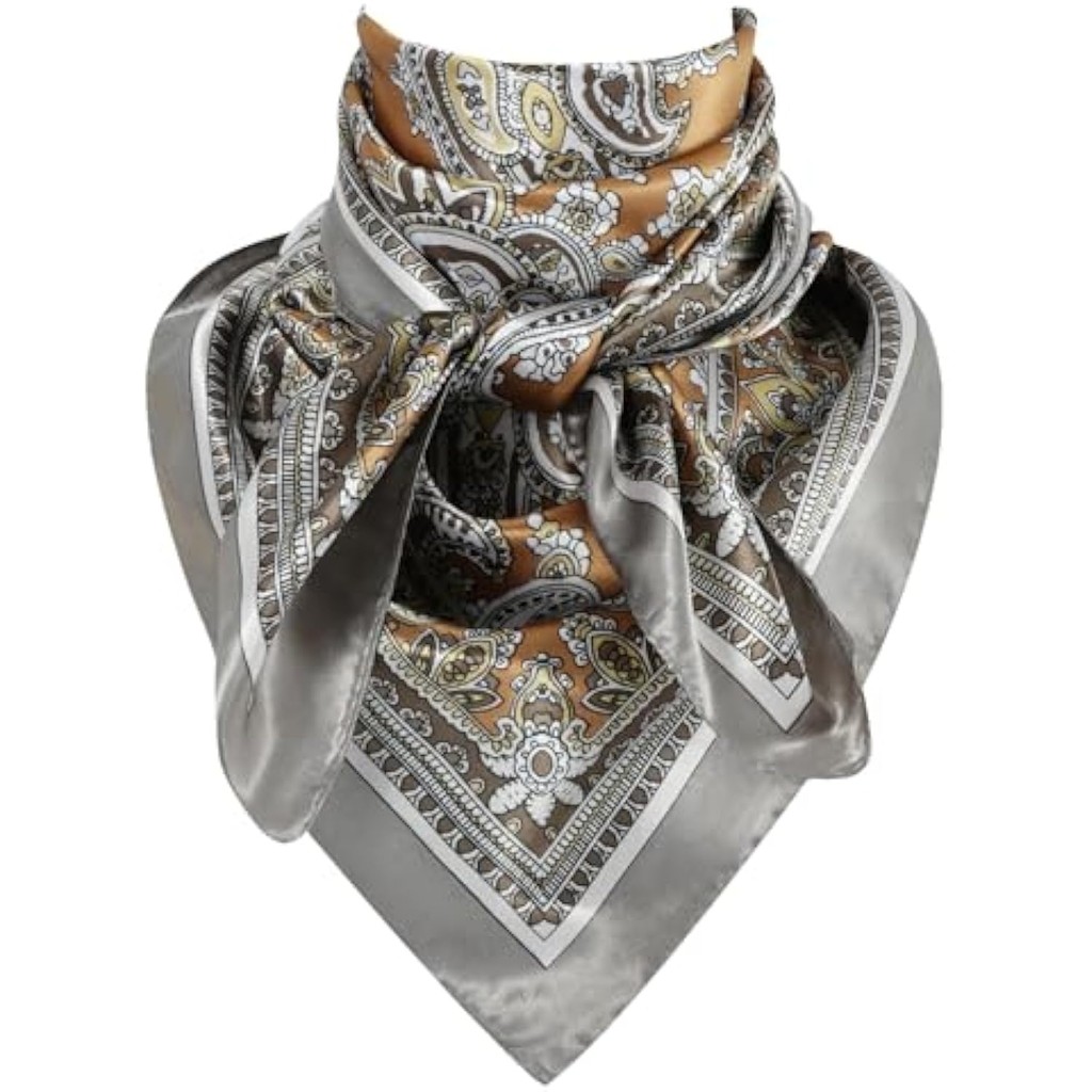 35 Inch Wild Rag Cowboy Scarves for Men Large Rancher Neckerchief Silk ...