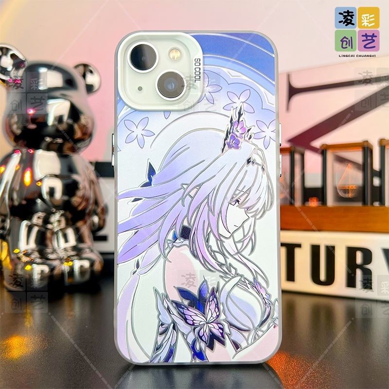 LCC Honkai Star Rail Castorice IMD Silver-Colored Process Phone Case ...