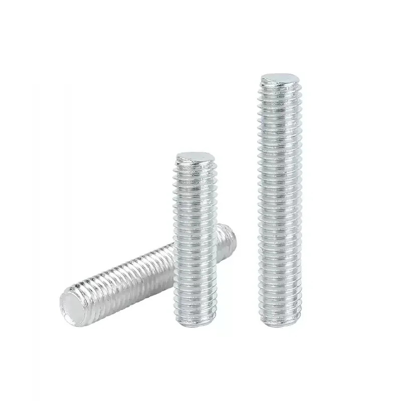 M8 M10 M12 Galvanized Carbon Steel Full Thread Rod Screw Rod Headless ...