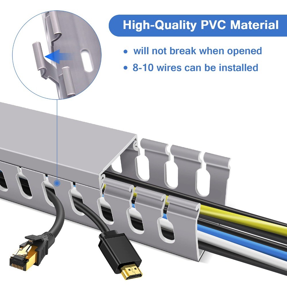 PVC Cable Tray Duct Slotted PVC Cable Trunking Wire Duct Cable ...