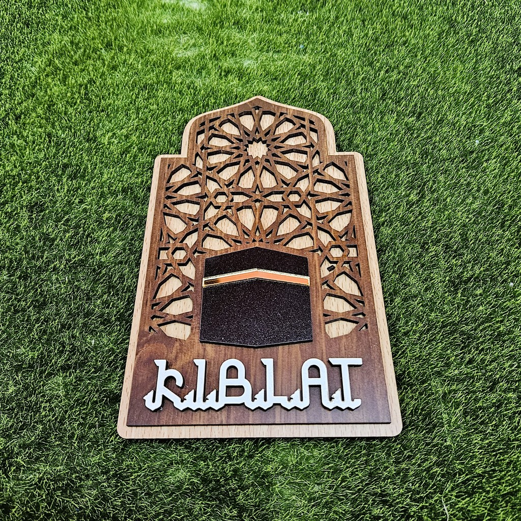 PENANDA ARAH KIBLAT KIBLAT SIGN INDOOR SIGNAGE PRAYER SETS | Shopee ...