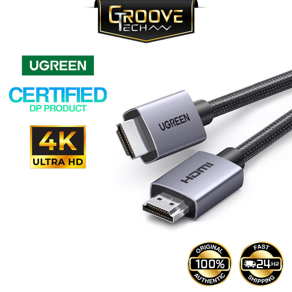 UGREEN HDMI 4K 60Hz Cable 2.0 Male to Male Ethernet 18Gbps High Speed UHD Dolby Atmos Compatible ...