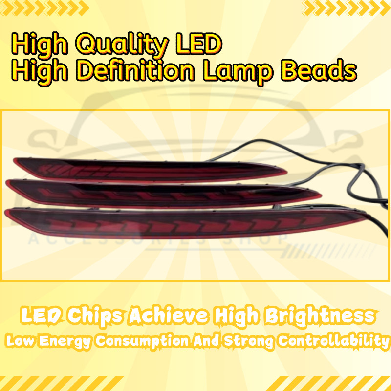 Proton X50 Reflector Rear Bumper Reflector LED DRL Fog Lamp Fog Light ...