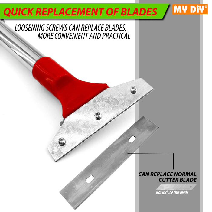 670MM-1030MM TELESCOPIC RAZOR CUTTER BLADE CLEANING SCRAPER ...