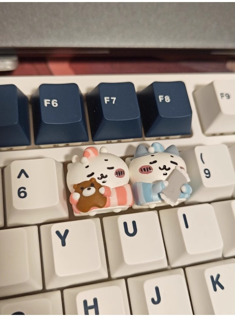 Chiikawa Keycap Cute Cartoon 3D Creative Cute MX Switch Mechanical ...
