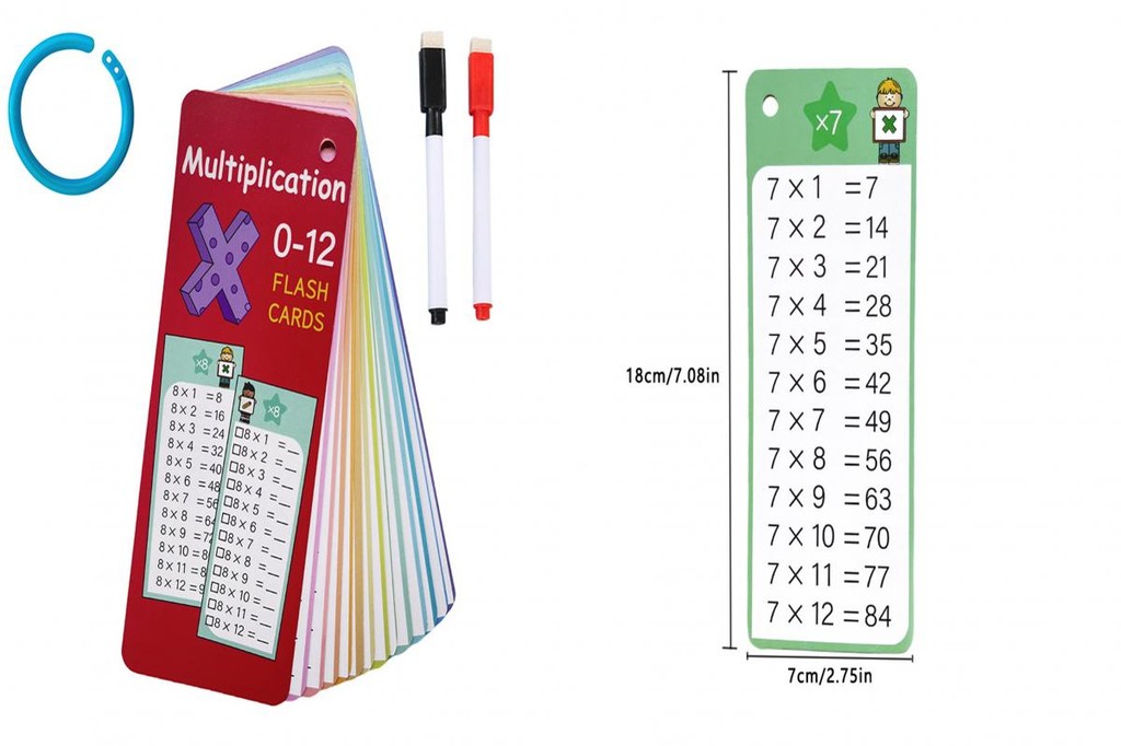BF Educational Flashcards Multiplication Flash Cards Math Flash Cards ...