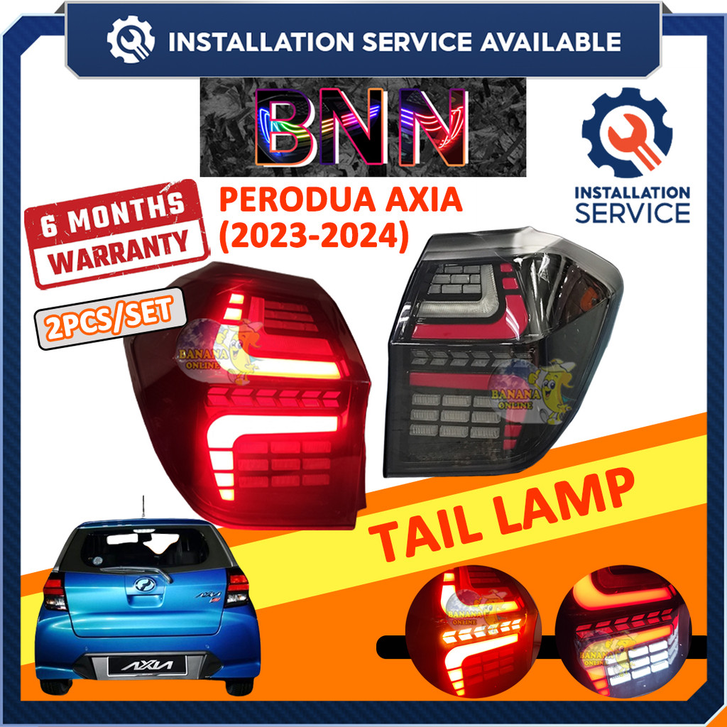 [Installation Provided] Perodua Axia 2023-2024 Smoke Dynamic Tail Lamp ...