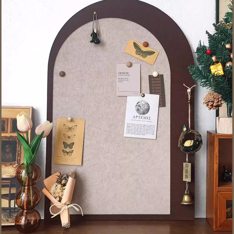 Arch Shape Felt Board Wall Panel Photo/Notice Board Decor for Bedroom ...