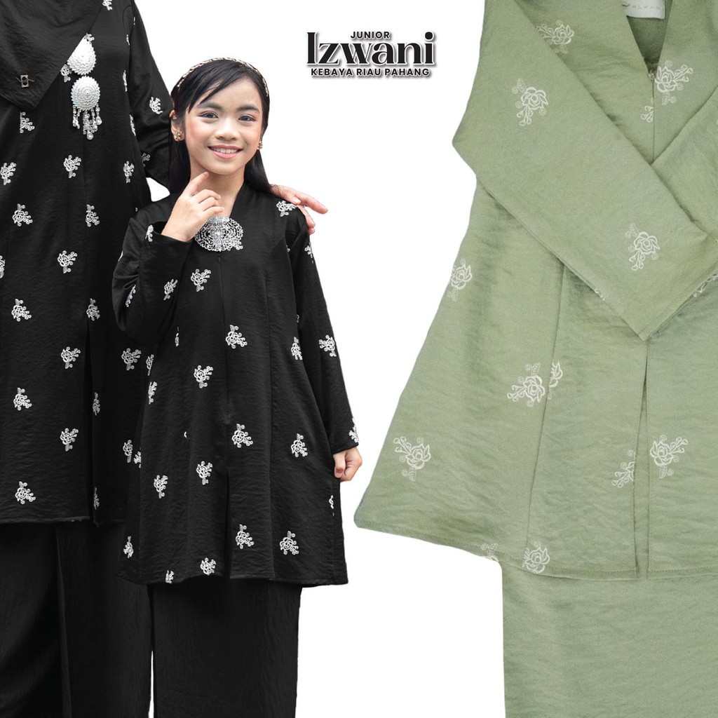 Kebaya Riau UZWANI Junior By Mewah Exclusive - [Set Baju Raya dan Kain ...