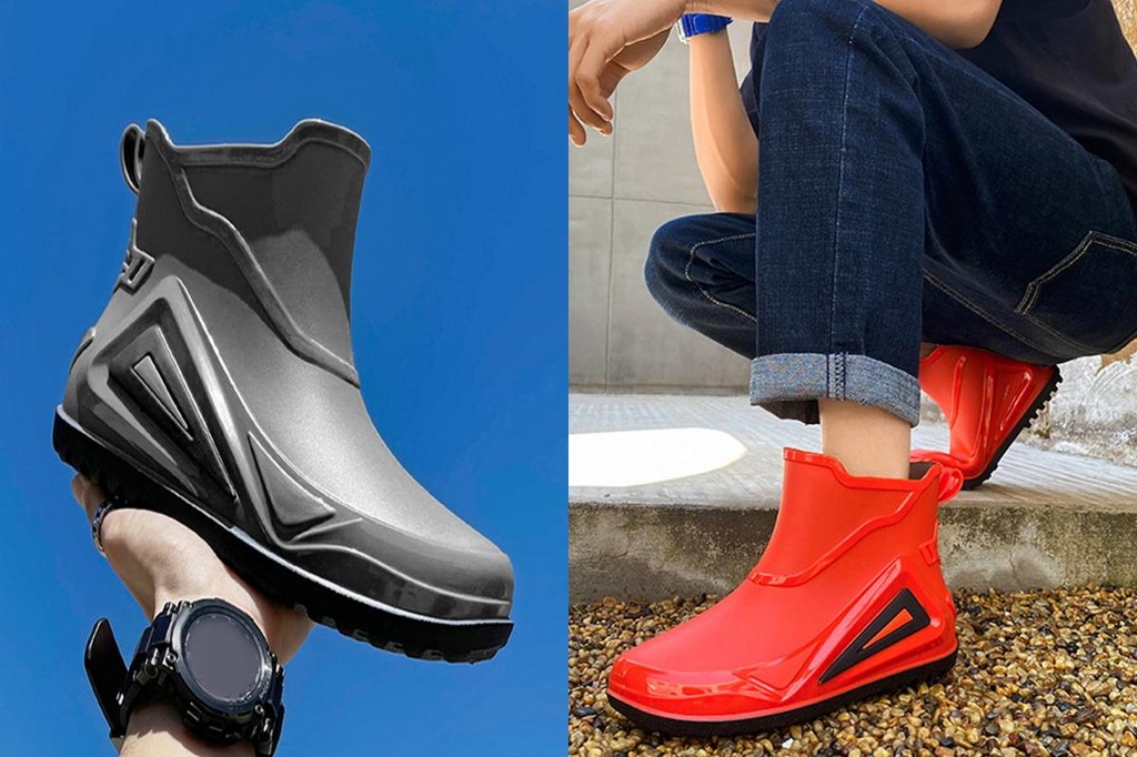 [JM] Slip-resistant Women Rain Boots Women Mud Boots with Anti-slip ...