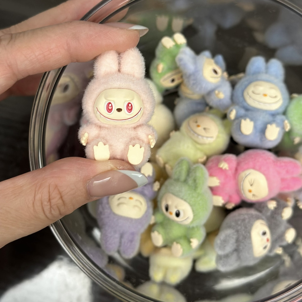 Mini Labubu Figure Blind Box Pvc Doll Model Trendy Cute Kawaii Cartoon ...