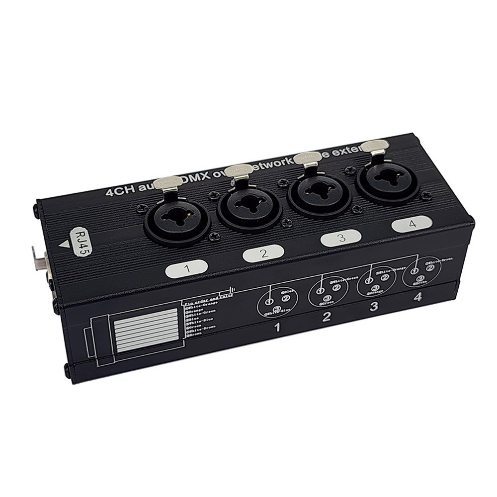 1Pair 4 Channel 3 Pin Multi Network XLR Cable for Stage Sound Lighting ...