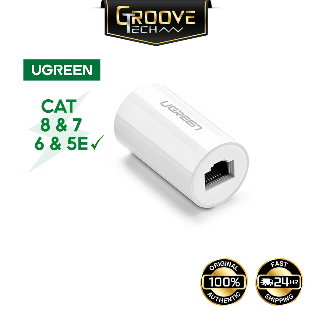UGREEN RJ45 Ethernet Adapter Extender 8P8C Cat8 Cat7 Cat6 Female to Female Anti-Thunder RJ45 ...
